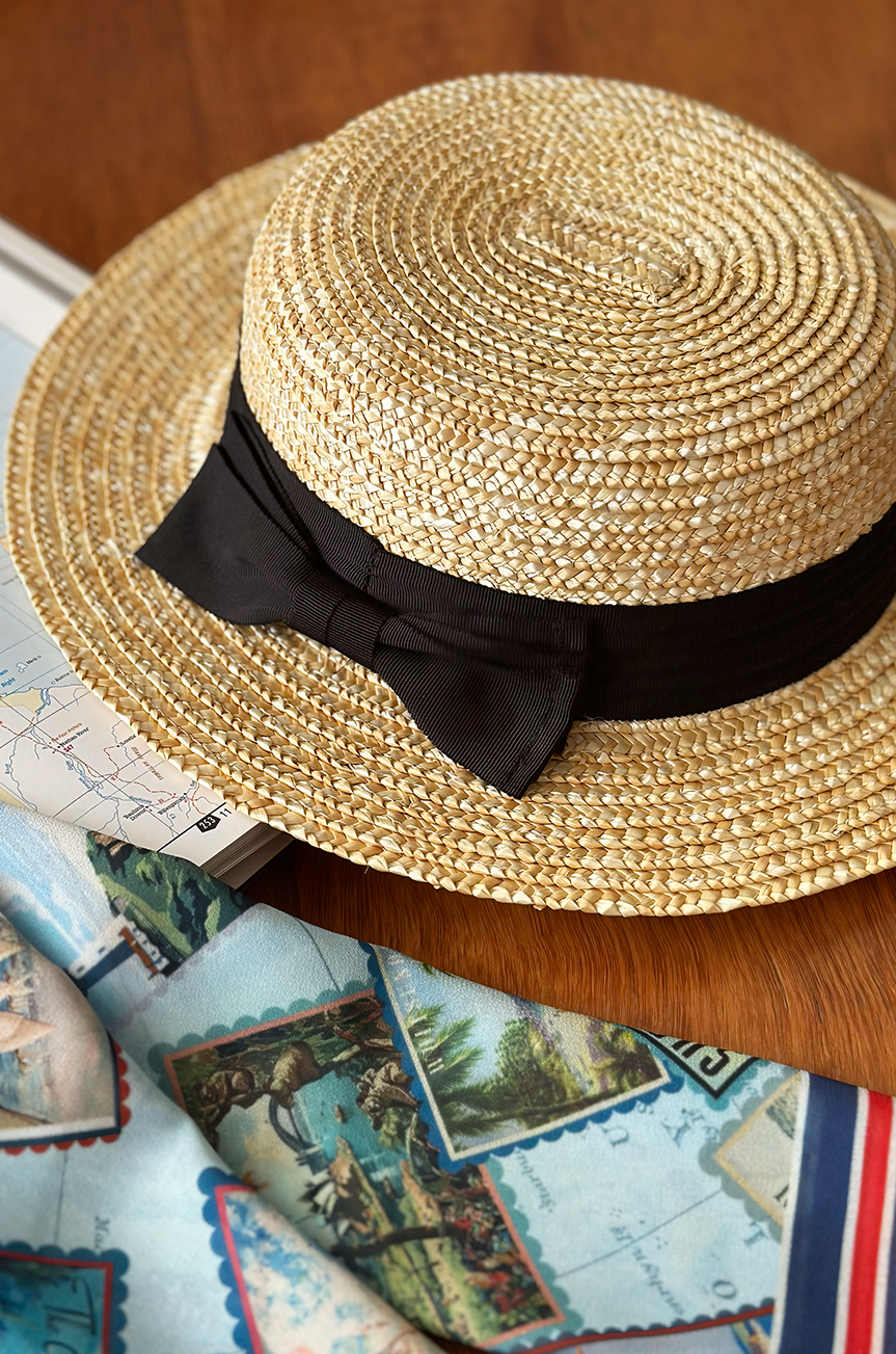 Buy Folklore Follies Straw Hat Natural Timeless Market to Beach Style ...